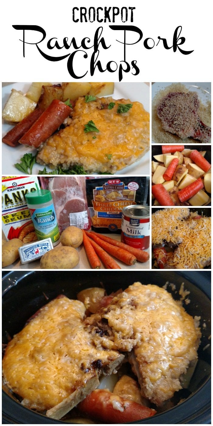 Cheesy Crock Pot Ranch Pork Chops