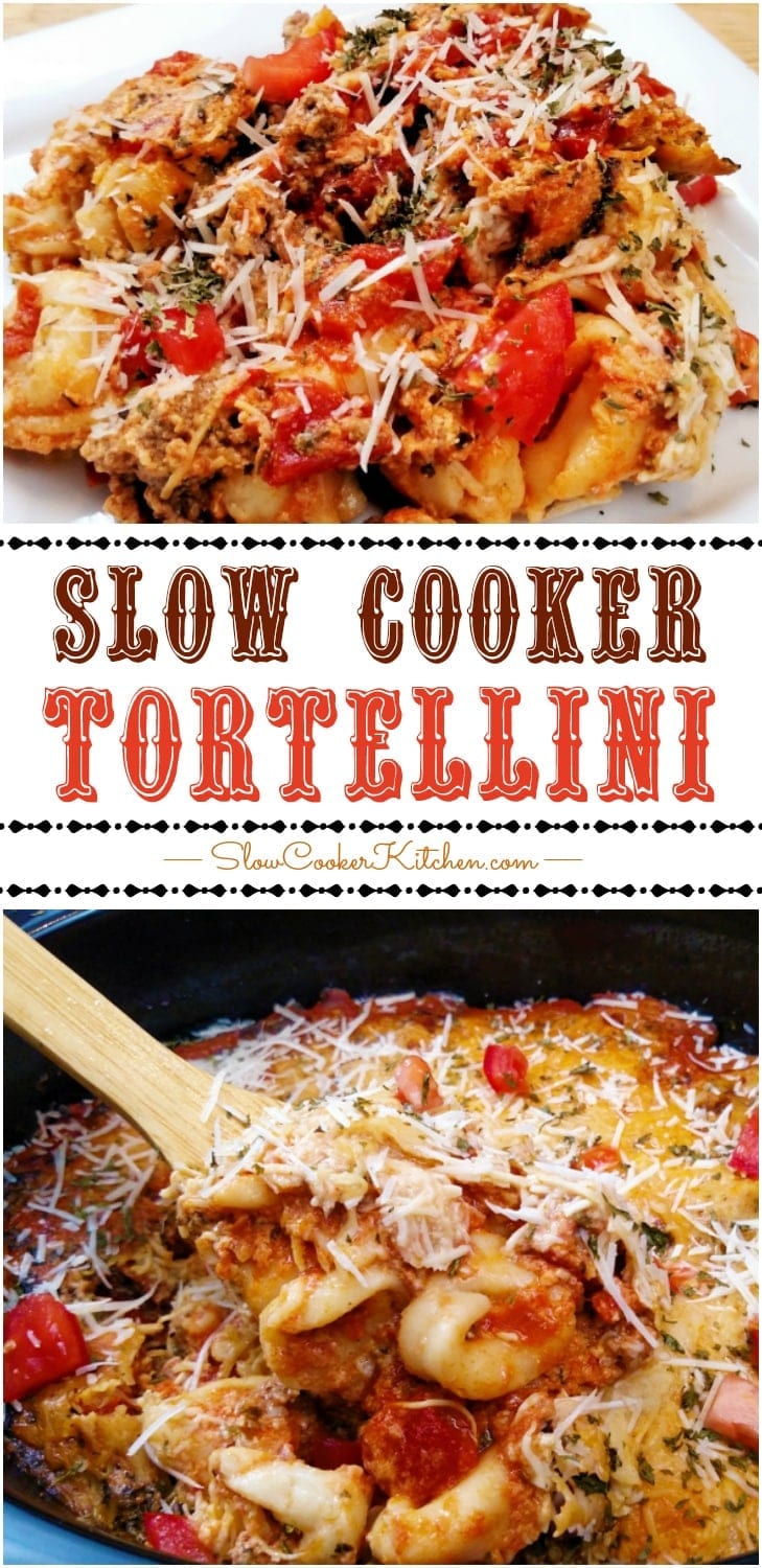 Super Easy Crockpot Tortellini | Slow Cooker Kitchen