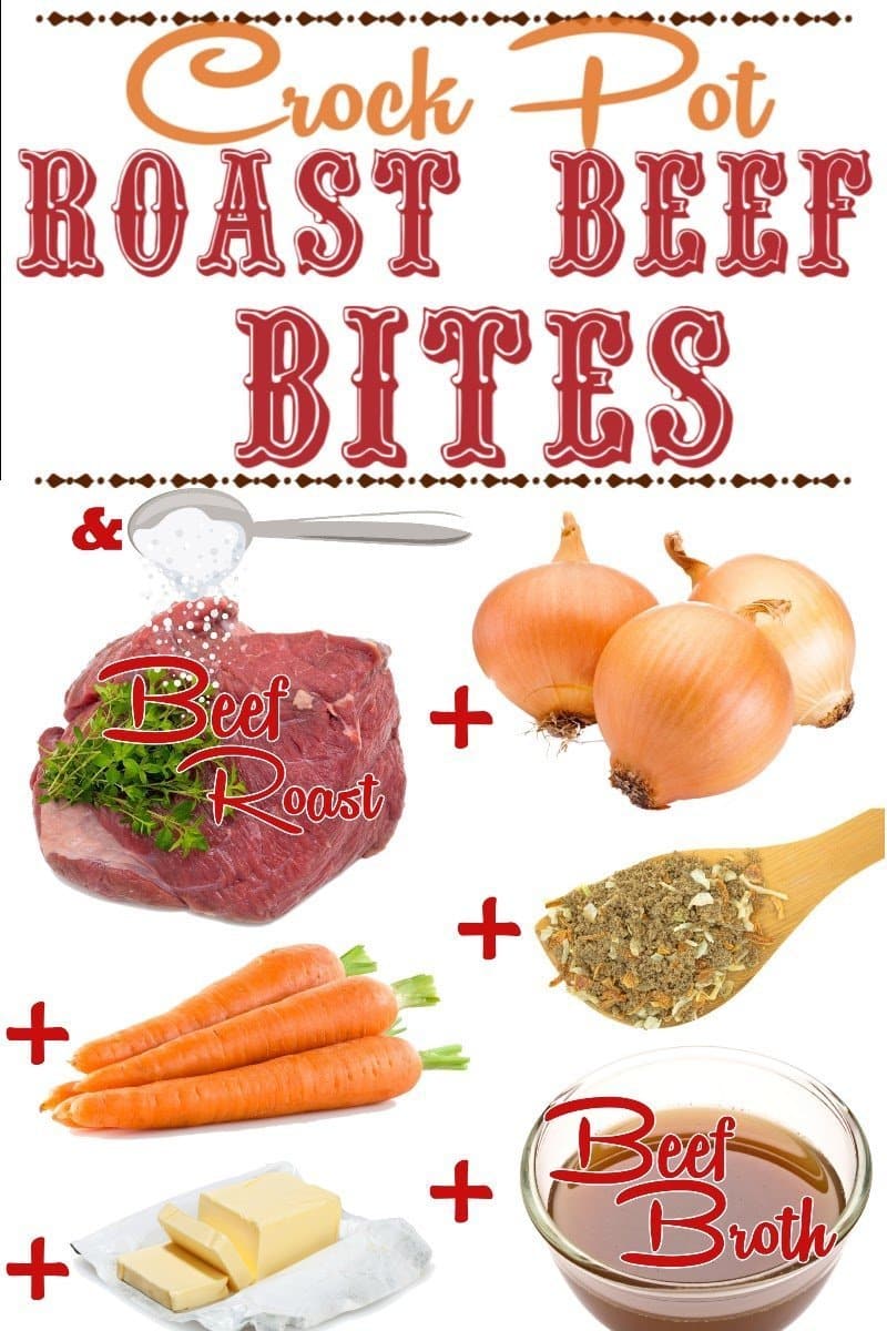 How to Make Beef Roast Bites in the Crock Pot | Slow Cooker Kitchen