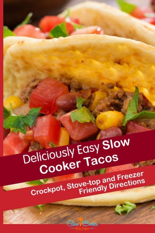 How to Make Slow Cooker Ground Beef Tacos [Instant Pot, Freezer ...
